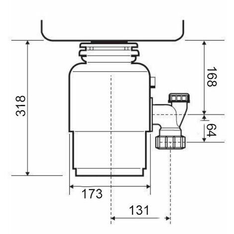 Insinkerator Model 56 Kitchen Sink Food Waste Disposal Continuous Feed