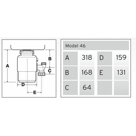Insinkerator Waste Disposal Model 46