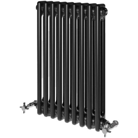 Traditional Black Collosseum Column Radiators Vertical Horizontal 600 x ...