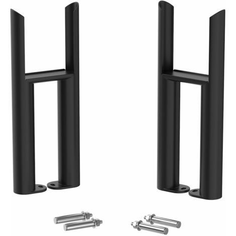 Traditional Style Radiator Leg Supports Triple Bar Vertical Horizontal ...