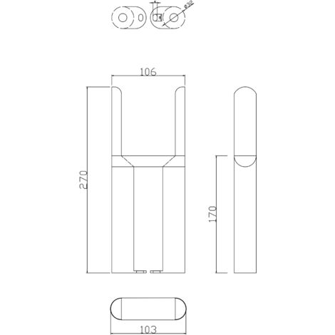 Traditional Style Radiator Leg Supports Triple Bar Vertical Horizontal ...