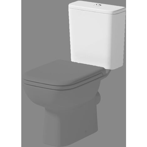 Bathroom Dual Flush Toilet WC Cistern Fittings Included White Gloss