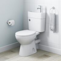 Aquari 2-in-1 Close Coupled Toilet With Sink On Top - Space Saving ...