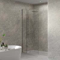 Multipanel Shower Wall Panel Valmasino Marble Tile Tongue and Groove ...