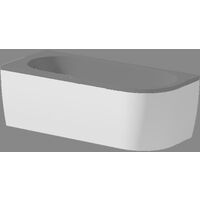 1700mm Curved Bath Panel for J Shape Bath Left Right Hand White Gloss