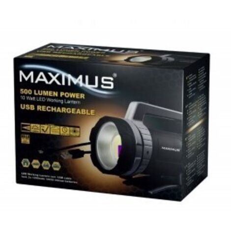 Lampe torche projecteur rechargeable Maximus M-LNT-002 - 500lm