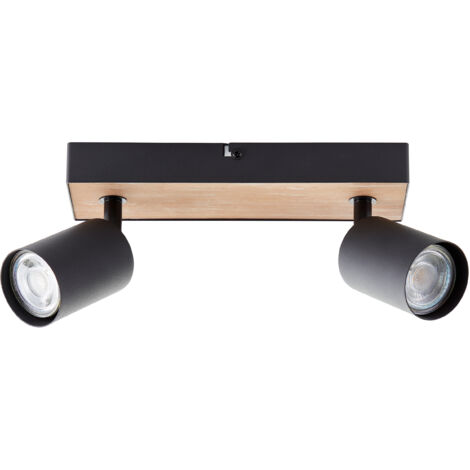 Spot de plafond orientable Jello Wood pour eclairer un angle sombre ...