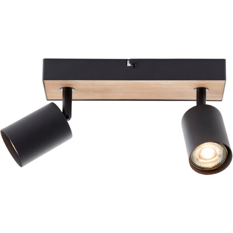 Spot de plafond orientable Jello Wood pour eclairer un angle sombre ...