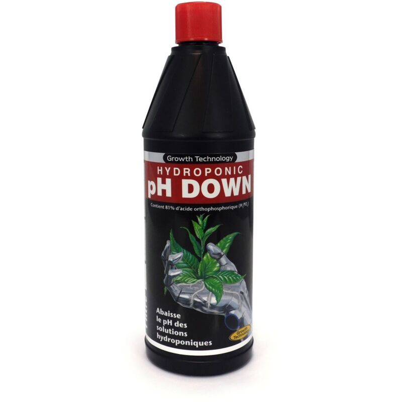 Solution de pH Down 81% - 1 litre - GROWTH TECHNOLOGY