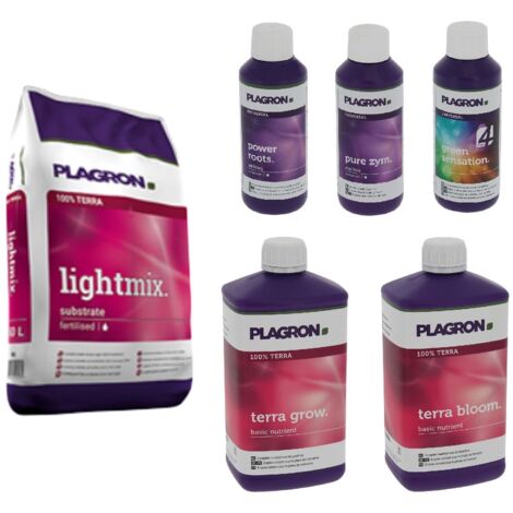 Pack Lightmix 50 litres PLAGRON + engrais et stimulants