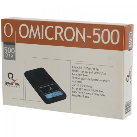 Balance de poche OMICRON 500 précision 0.1gr - QUANTUM