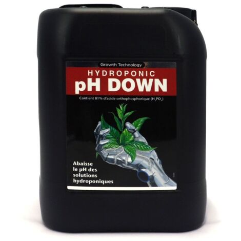 Solution de pH Down 81% - 5 litres - GROWTH TECHNOLOGY