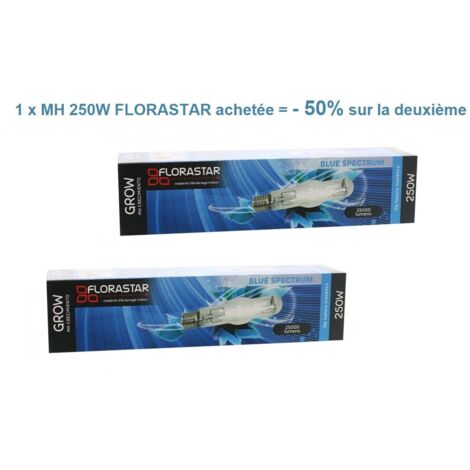 Pack lampes MH 250W FLORASTAR - 50% sur la 2ème