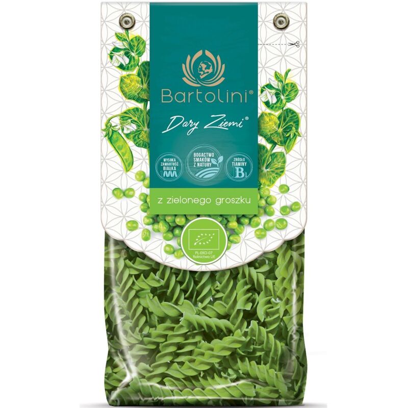 Fusilli Di Pasta Piselli Verdi Bio 250 G - Bartolini