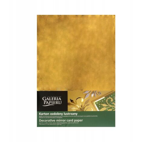 CARTONE SPECCHIATO DORATO A4 300G/M2 (10) 2020