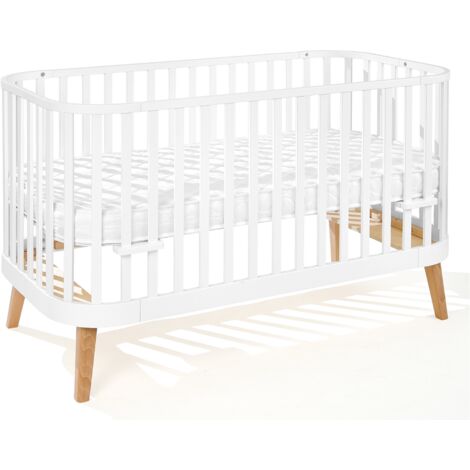 Culla in legno bianco per bambini - 2 in 1 140x70 PRINCIPAL Culla in ...