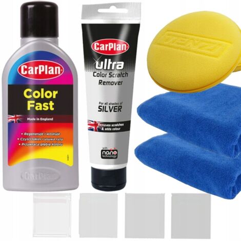 CARPLAN SILVER CAR WAX + PASTA LUCIDANTE COLORANTE 3IN1 PER AUTO
