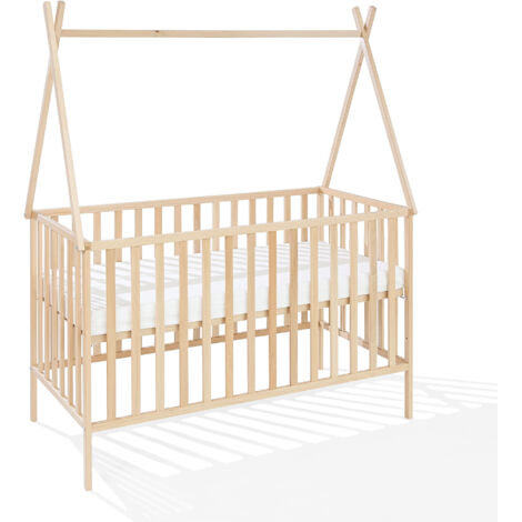 Culla per bambini 120x60 cm Letto in legno Casetta per bambini bianca ...