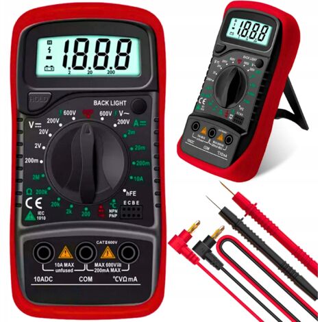 MULTIMETRO PORTATILE ELETTRONICO DI PRECISIONE PRO METER