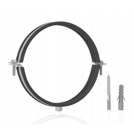 FASCETTA METALLICA CON GOMMA PER TUBO 6" 159-166mm GEKO