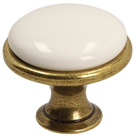 Pomello GP19, oro antico, porcellana WHT-0