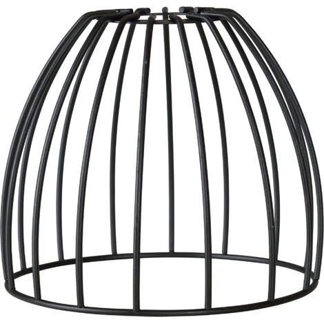 Paralume in metallo per lampade da loft E27 con filo tondo