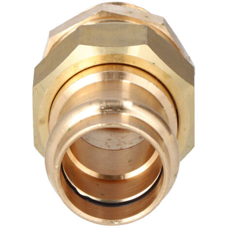 Raccordo filettato a tenuta piatta con filettatura esterna, bronzo 28x1 ...