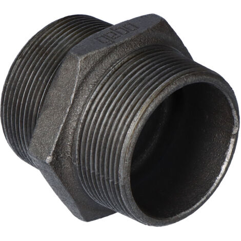 Nipplo a vite con foro uguale 2" nero N8, NR 38, NR 280 OPAL