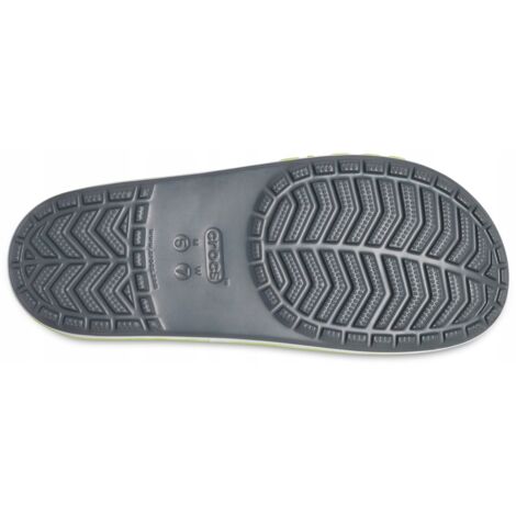 CROCS BAYABAND SLIDE 205392 M5 I EU 3738 I W7 GRIGIO ARDESIA LIME PUNCH