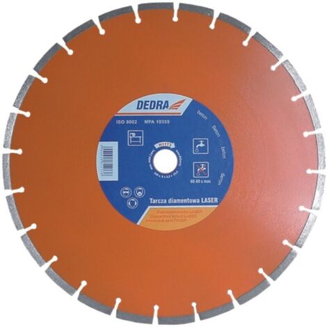 DEDRA - Disco diamantato per calcestruzzo 350 mm - taglio a secco e a umido