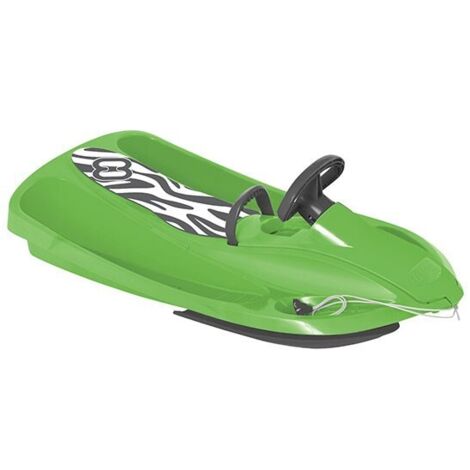 Slitte da sci HAMAX Sno Zebra per bambini - Slitte da neve verdi e grigie