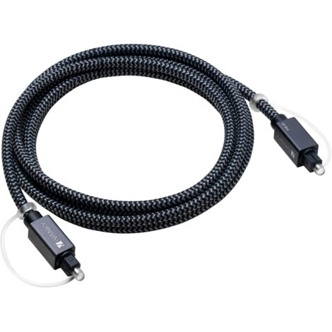 CAVO OTTICO PLACCATO ORO 24K 1,8 m TOSLINK PER HOME THEATRE XBOX PS5