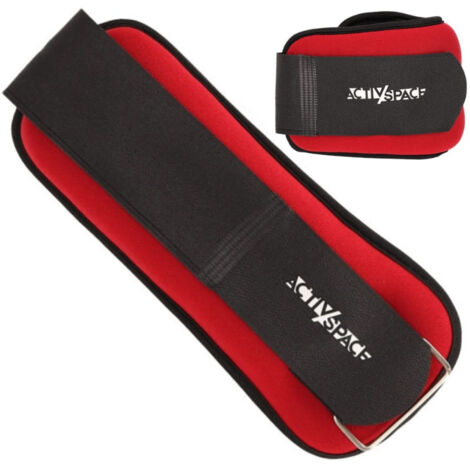 Pesi per caviglie e polsi, pesi per mani 2x0,5 kg - rossi