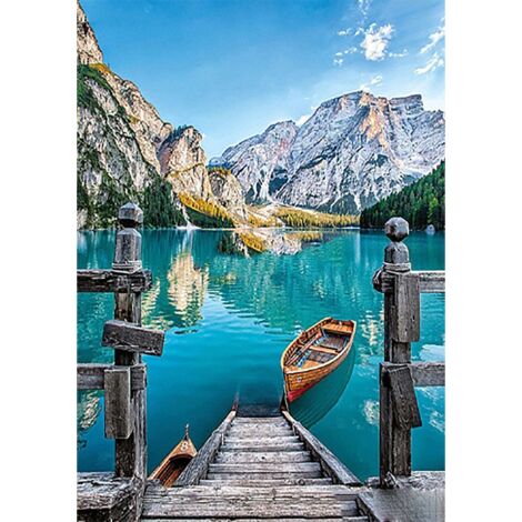 ObL154 Diamond Painting 30x40 - Natura, Paesaggio montano, Lodka