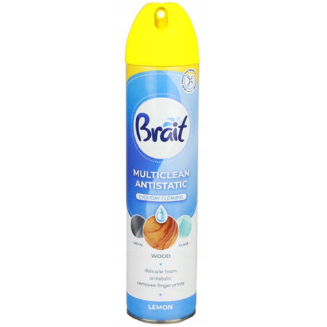 BRAIT Multiclean Schiuma detergente universale antistatica al limone 300 ml