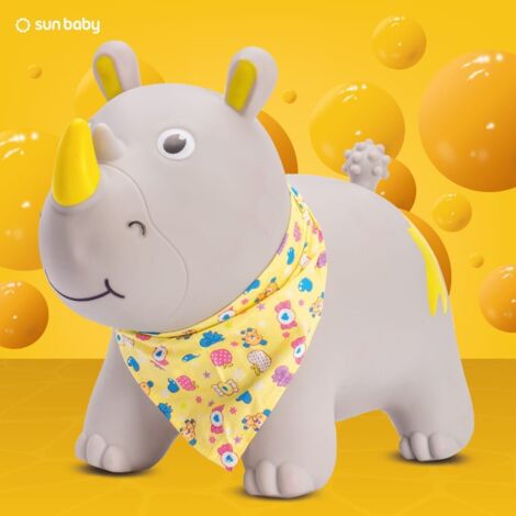 Maglione per bambini con pompa RHINOCERO, grigio con bandana