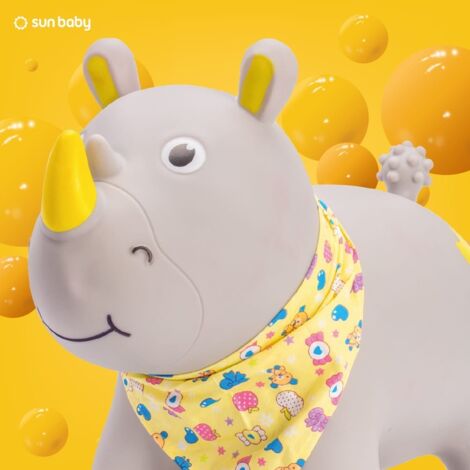 Maglione per bambini con pompa RHINOCERO, grigio con bandana