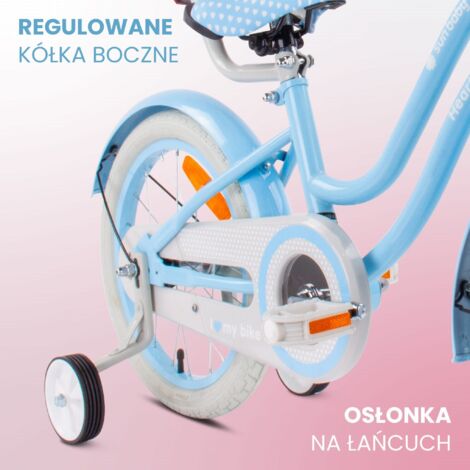 Bicicletta per bambini da 16 pollici per ragazze, con pedalino, cestino ...