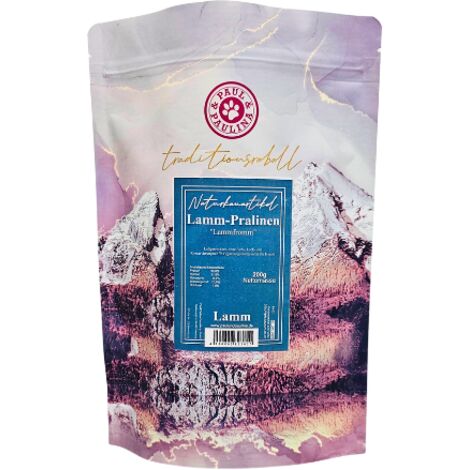 Praline con agnello e petali di rosa 200 g snack per cani vitamine e ...