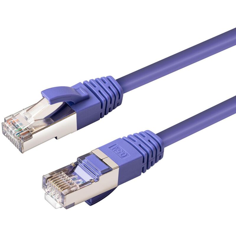 Cable LAN MicroConnect S/FTP CAT6 de 1,5 m, morado, LSZH, PiMF, AWG28 ...