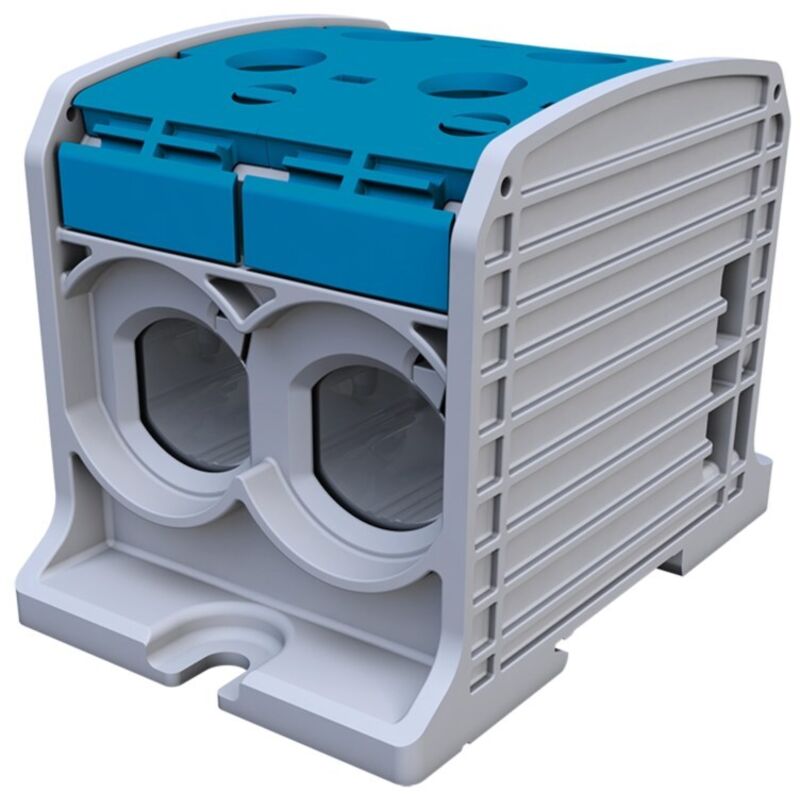 Conector de riel roscado SIMBLOCK STB 185-2 - Al/Cu, 87820, azul