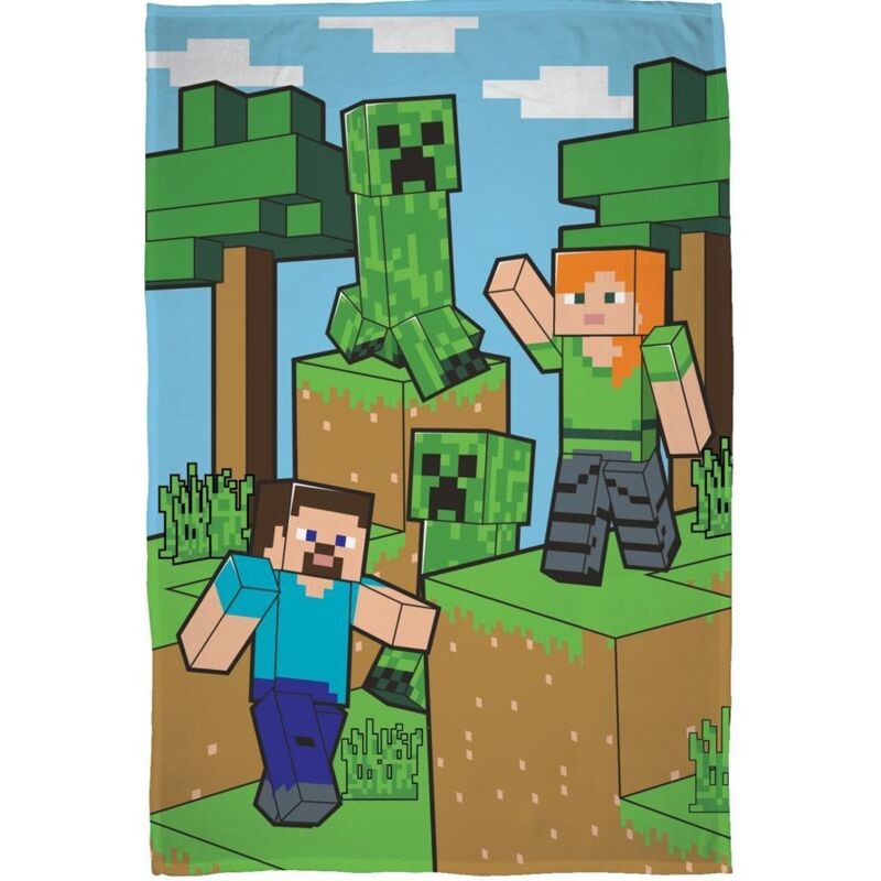 Manta MINECRAFT 100x150 Creeper Steve
