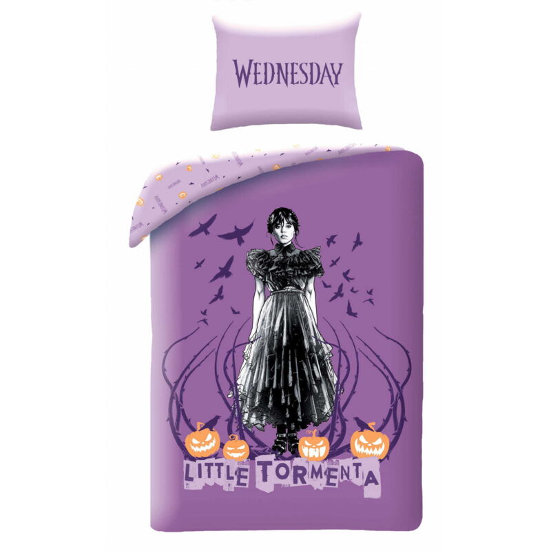 Ropa de cama de algodón 160x200 Miércoles Addams HIT La Familia Addams