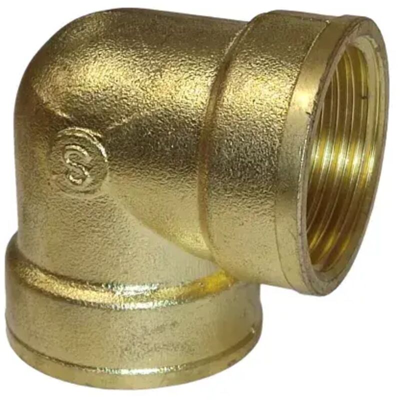 Codo de latón FF de 1'