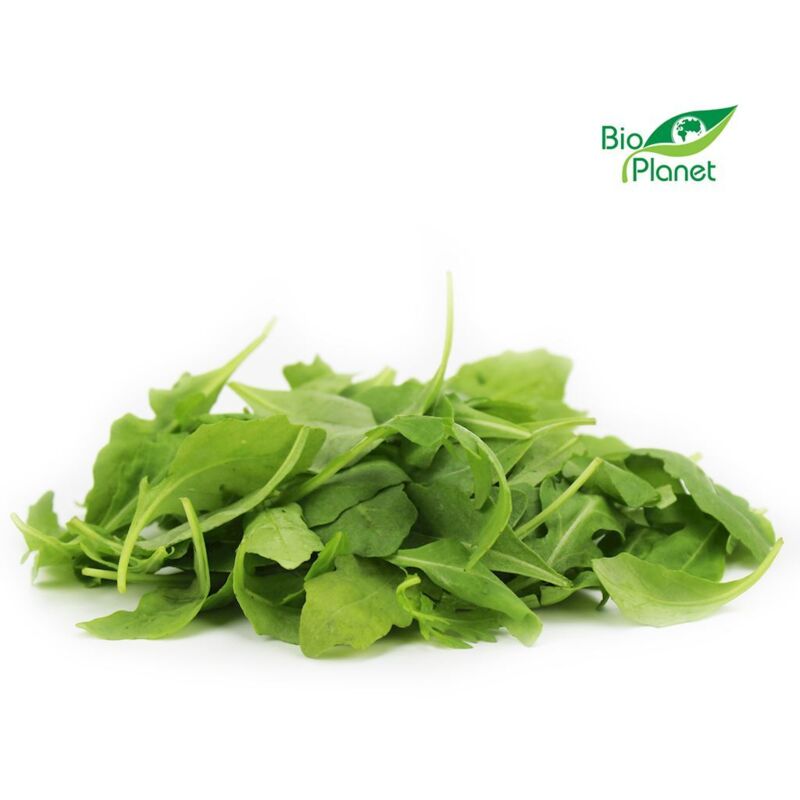 Rúcula fresca orgánica sin lavar (aprox. 0,10 kg)