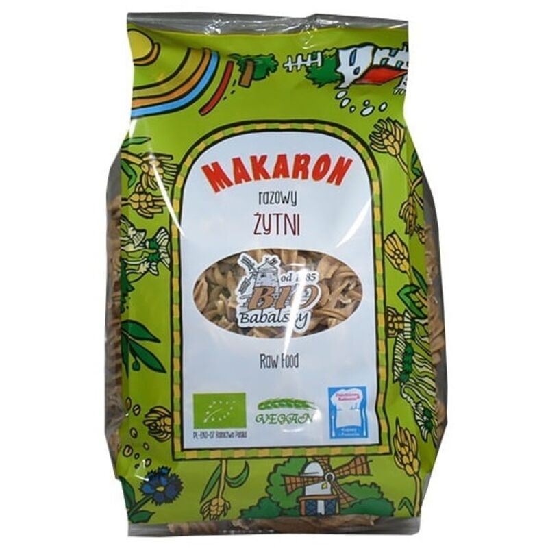 Pasta (centeno integral) Fusilli Bio 400 G - Babalscy