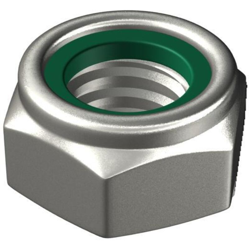 TUERCA CON INSERTO GALVANIZADA DIN 985 CLASE 8.8 M201.5 - 985 201.5