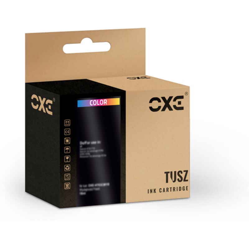 Cartucho de tinta tricolor OXE HP 343, repuesto remanufacturado, C8766EE