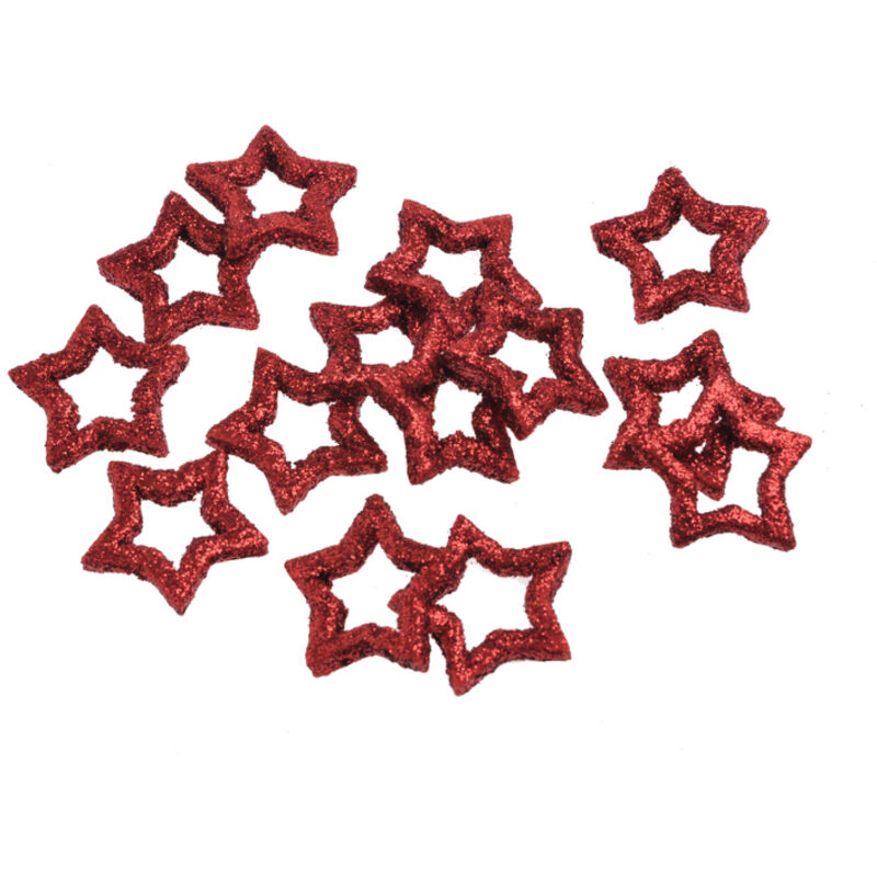 Estrellas troqueladas rojas (24 unidades) GMG123-24285