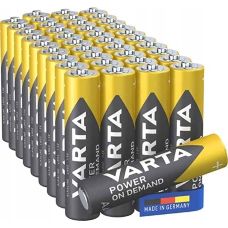 Pilas alcalinas Varta AAA (LR3) 40 uds.